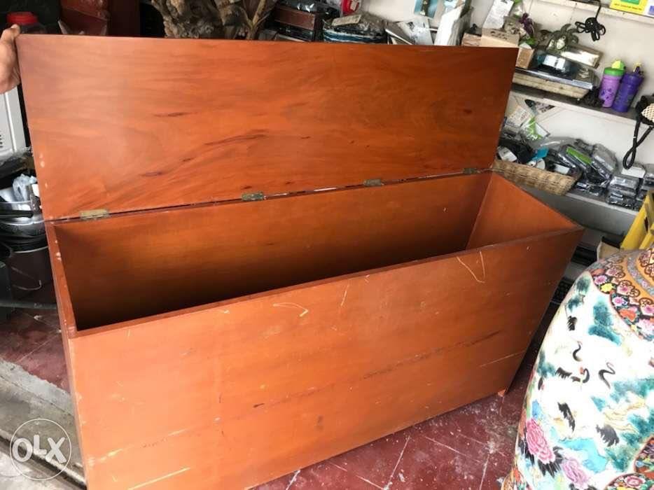 vintage wooden tall chest baul on Carousell