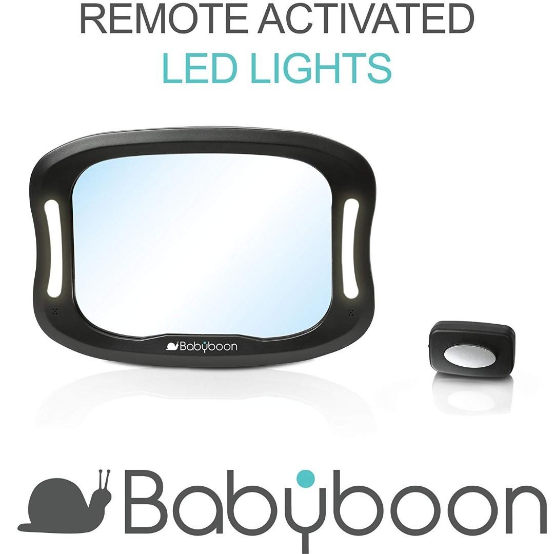 (0110) Babyboon Baby Car Mirror LED Light, Babies & Kids, Infant ...