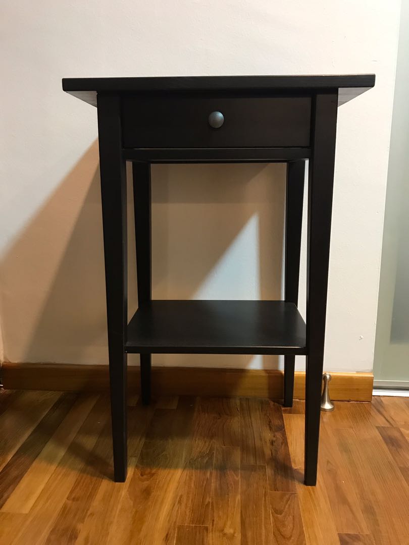 Ash grey wooden side table, Furniture & Home Living, Furniture, Tables ...