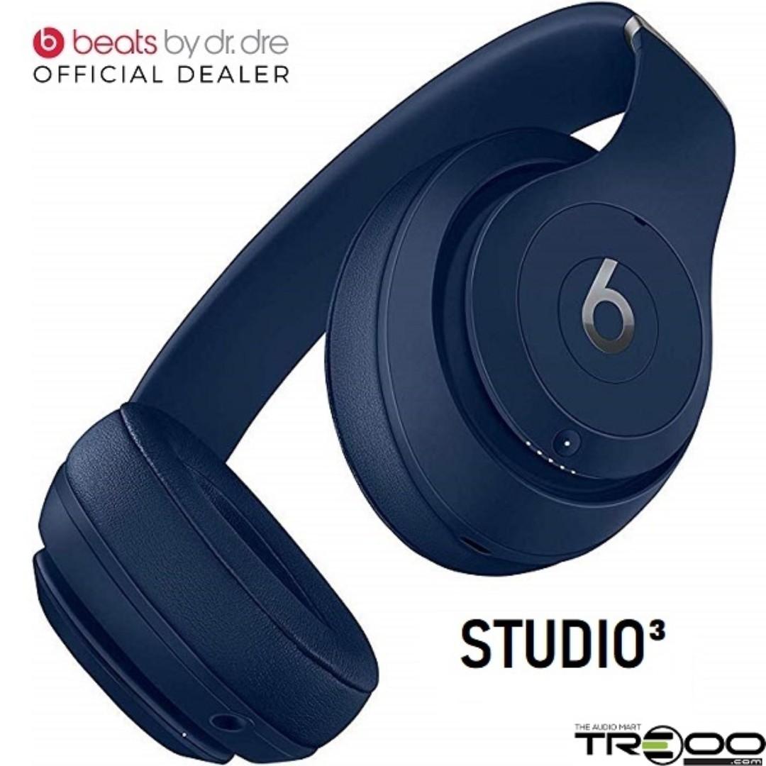 Beats Studio³ Wireless Bluetooth Noise-Cancelling Over-the-Ear ...