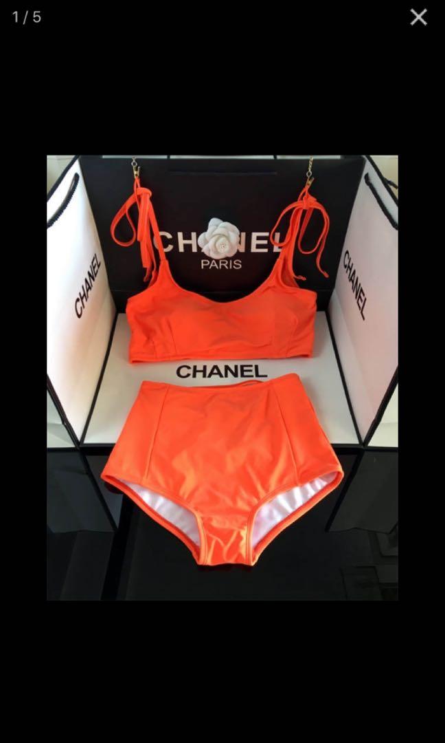Brand new neon orange bikini, Women's Fashion, Swimwear, Bikinis ...