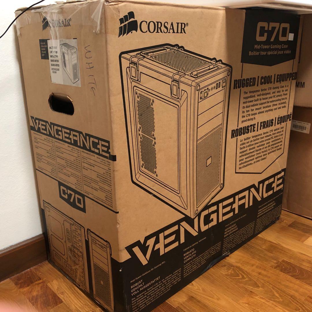 Corsair Vengeance C70 Mid-Tower Gaming Case, Computers & Tech, Parts ...