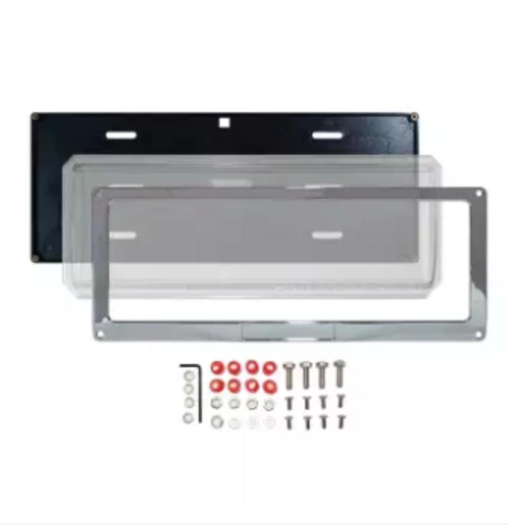 Deflector Vehicle License Plate Cover Protector Stainless Steel Frame ...