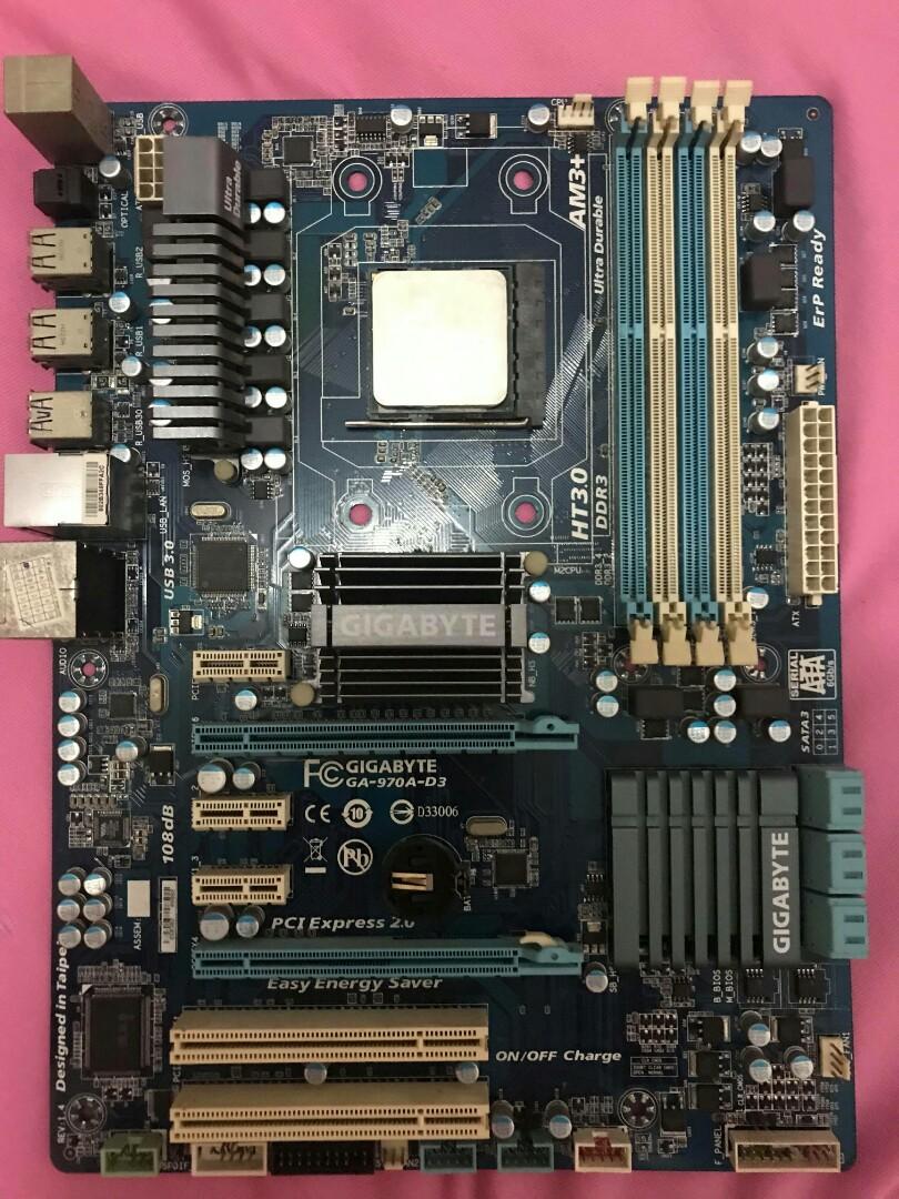 FX 8150 Processor & GA-970A-D3 Motherboard, Computers & Tech, Parts ...