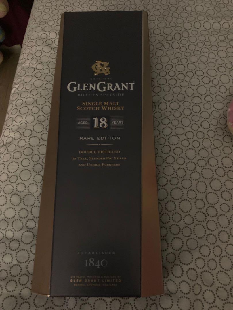 GlenGrant Single malt whisky 18 years, Food & Drinks, Alcoholic ...