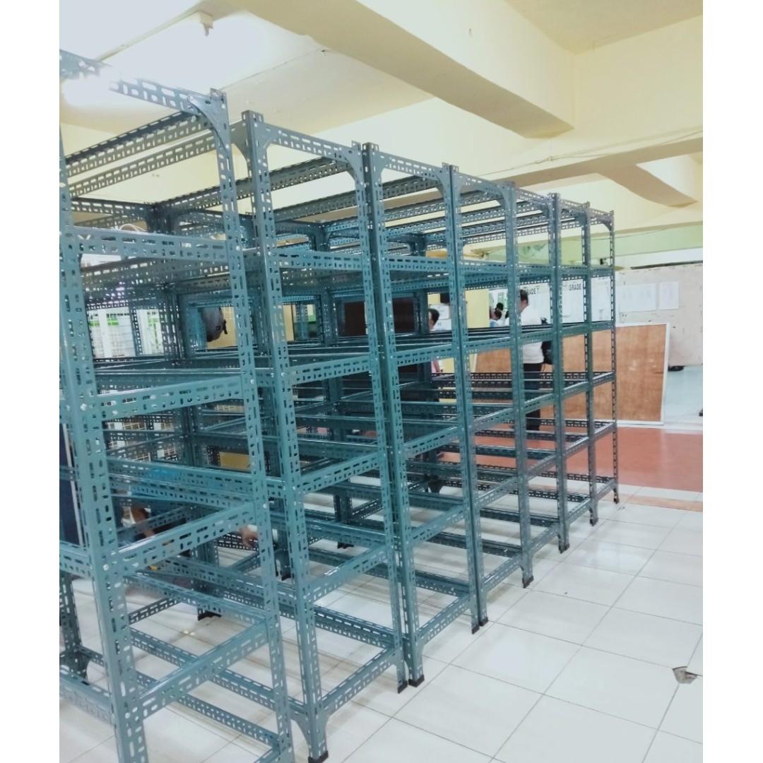 Gray Slotted Steel Rack - 5 layers Standard, Furniture & Home Living ...