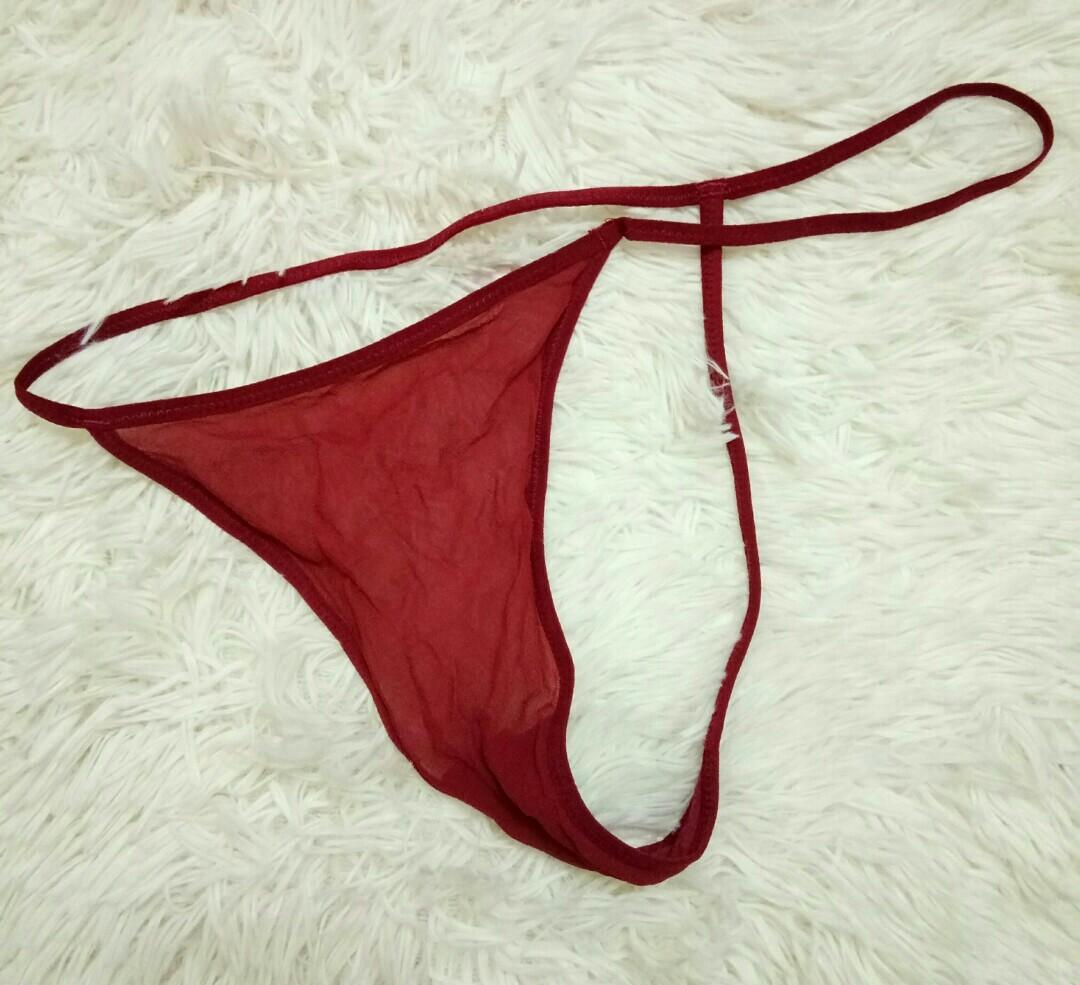 Gstring Panties Panty Underwear Silk Maroon Usa Bundle Womens Fashion New Undergarments