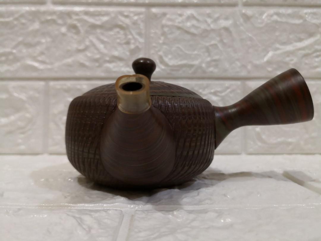 Handmade beautiful colored mud Japanese handheld teapot, Furniture ...