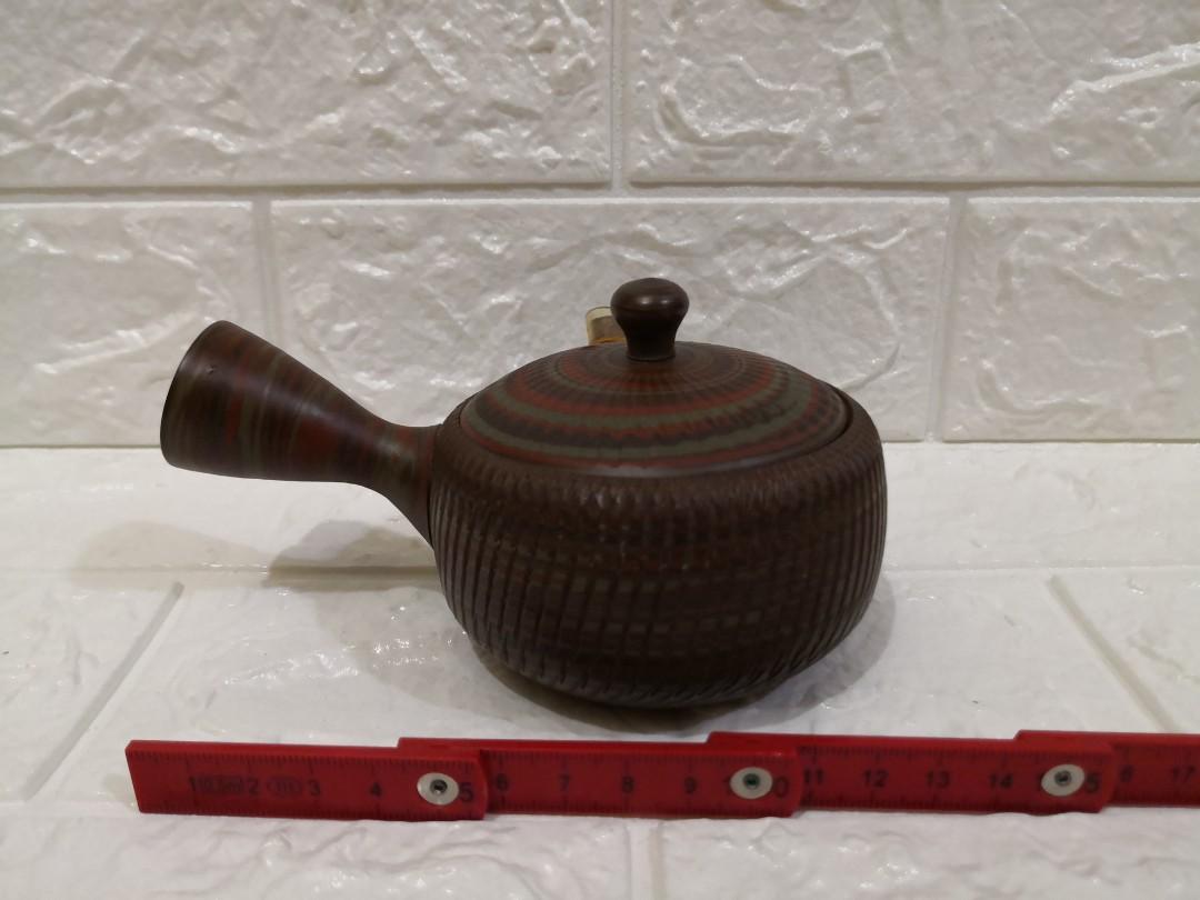 Handmade beautiful colored mud Japanese handheld teapot, Furniture ...