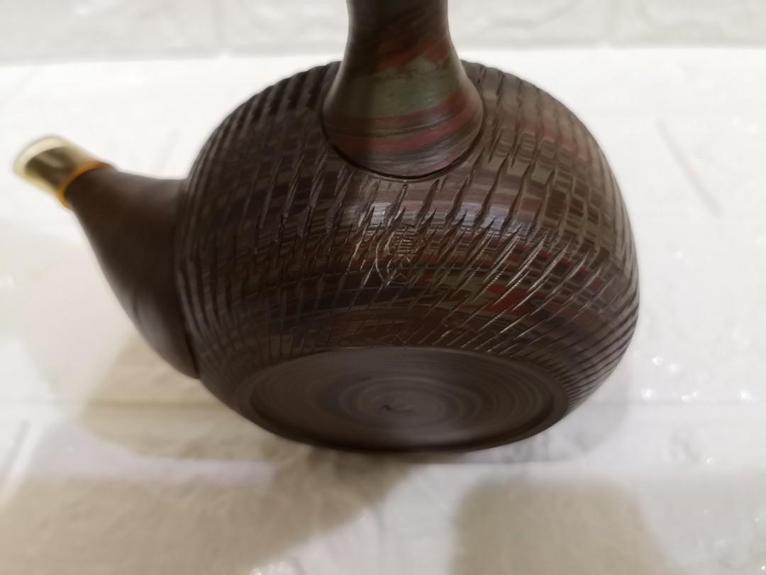 Handmade beautiful colored mud Japanese handheld teapot, Furniture ...