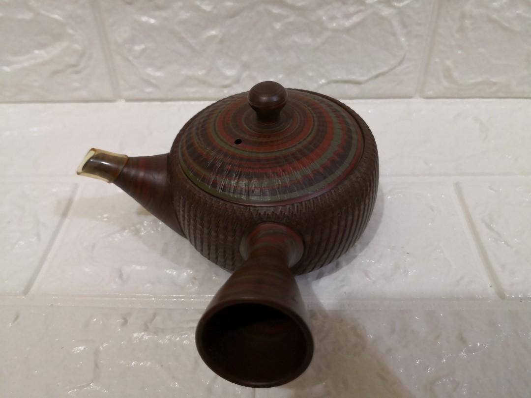 Handmade beautiful colored mud Japanese handheld teapot, Furniture ...