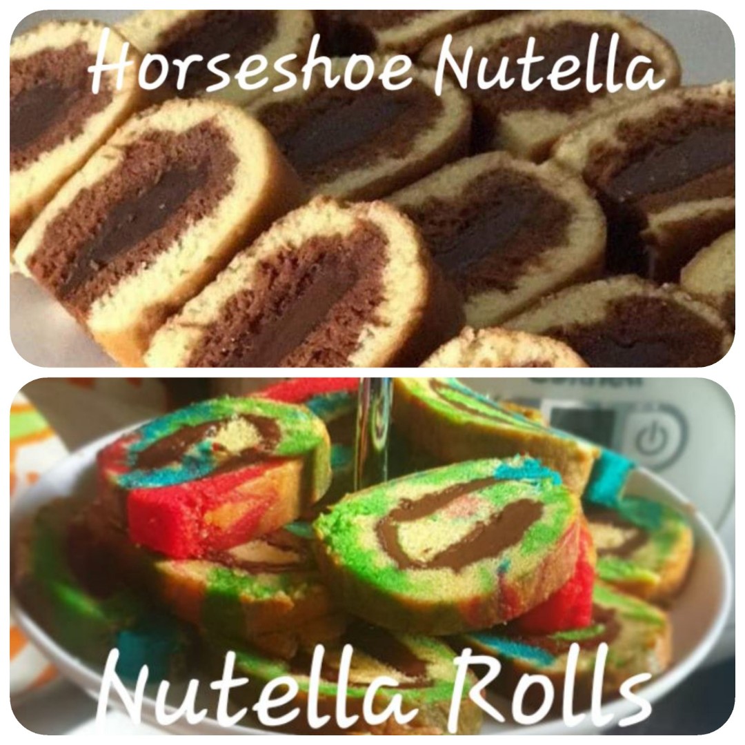 Horseshoe Nutella Rolls/(Rainbow) Nutella Rolls, Food & Drinks ...