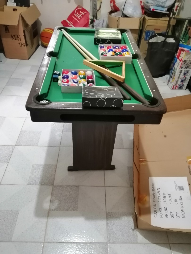 JUNIOR SIZE BILLIARDS TABLE SET, Sports Equipment, Sports & Games ...