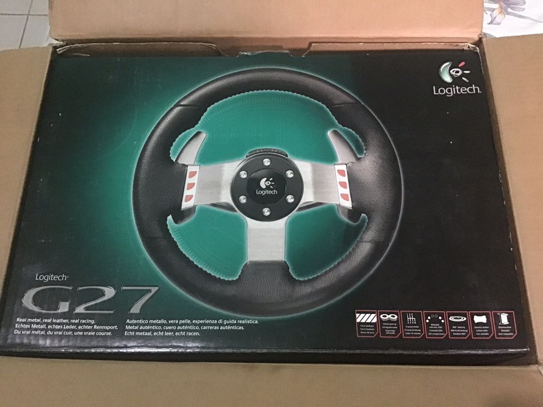 Logitech G27 racing wheel, Video Gaming, Gaming Accessories, Virtual ...