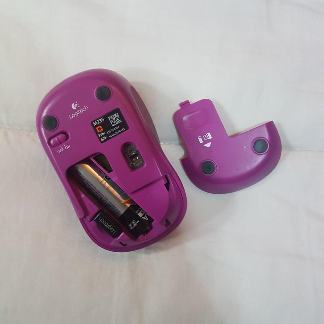Logitech Wireless Mouse (Purple), Computers & Tech, Parts & Accessories ...