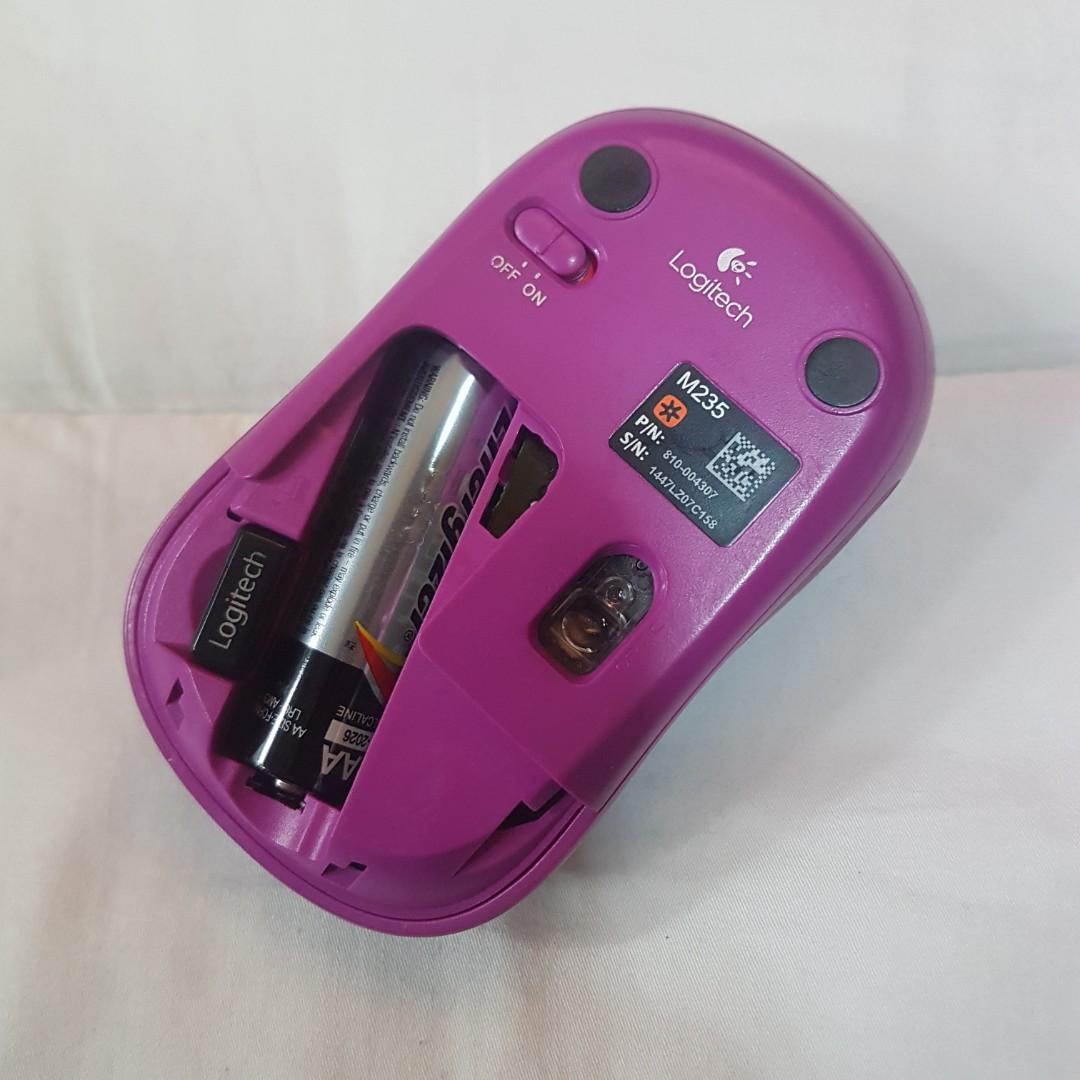 Logitech Wireless Mouse (Purple), Computers & Tech, Parts & Accessories ...