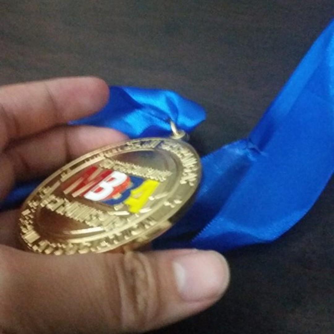 MEDALS for Fun run Awards Recognition Collar Pins Badge School Logo ...