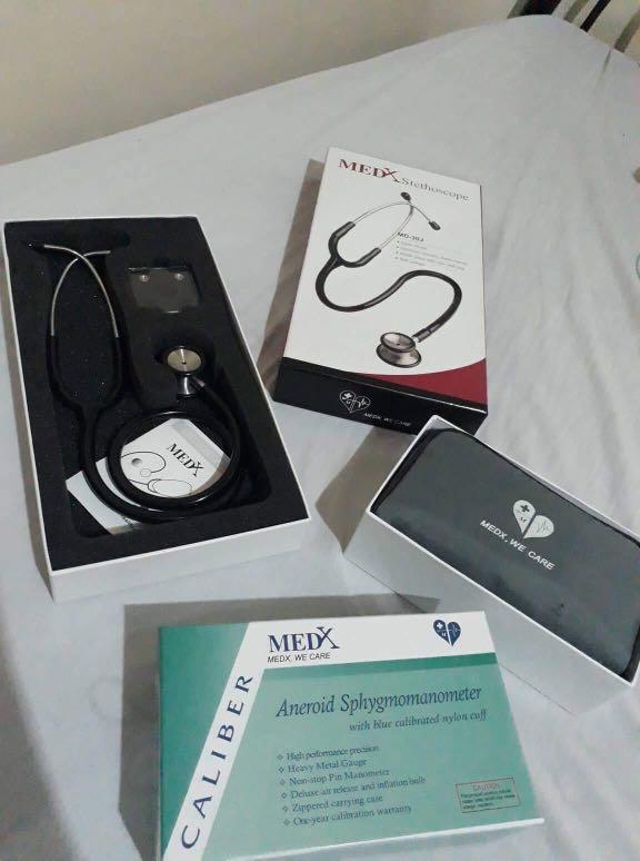 MEDX Sphygmomanometer and stethoscope, Beauty & Personal Care, Ear Care ...