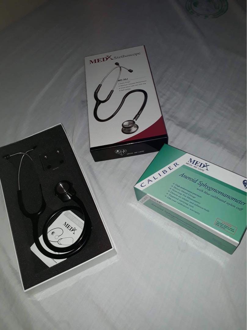 MEDX Sphygmomanometer and stethoscope, Beauty & Personal Care, Ear Care ...