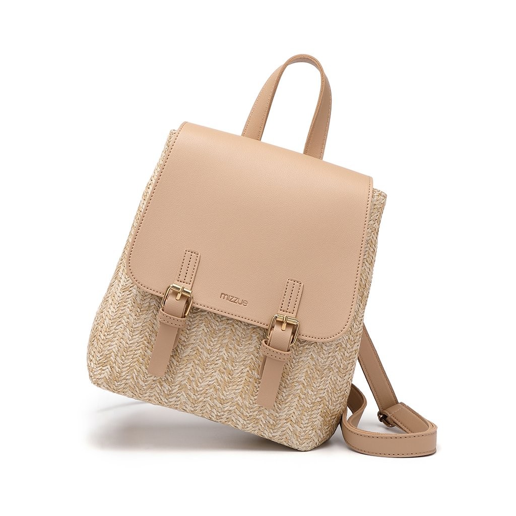 Mizzue Tinisha Backpack- Tan, Women's Fashion, Bags & Wallets ...