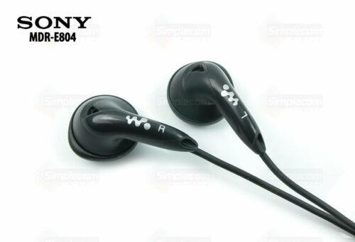 New SONY MDR-E804 wired Headphones Stereo Earphones Headset Black MP3 ...