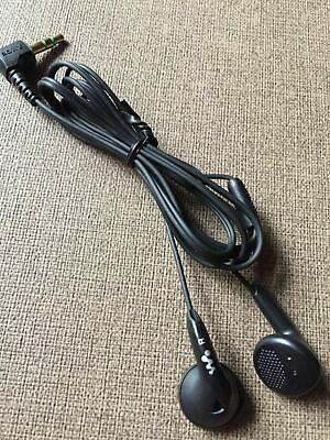 New SONY MDR-E804 wired Headphones Stereo Earphones Headset Black MP3 ...