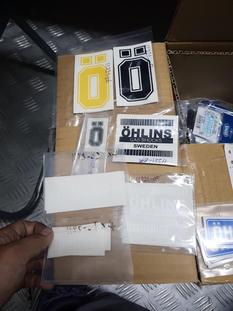 OHLINS genuine replacement sticker decal, Motorcycles, Motorcycle ...