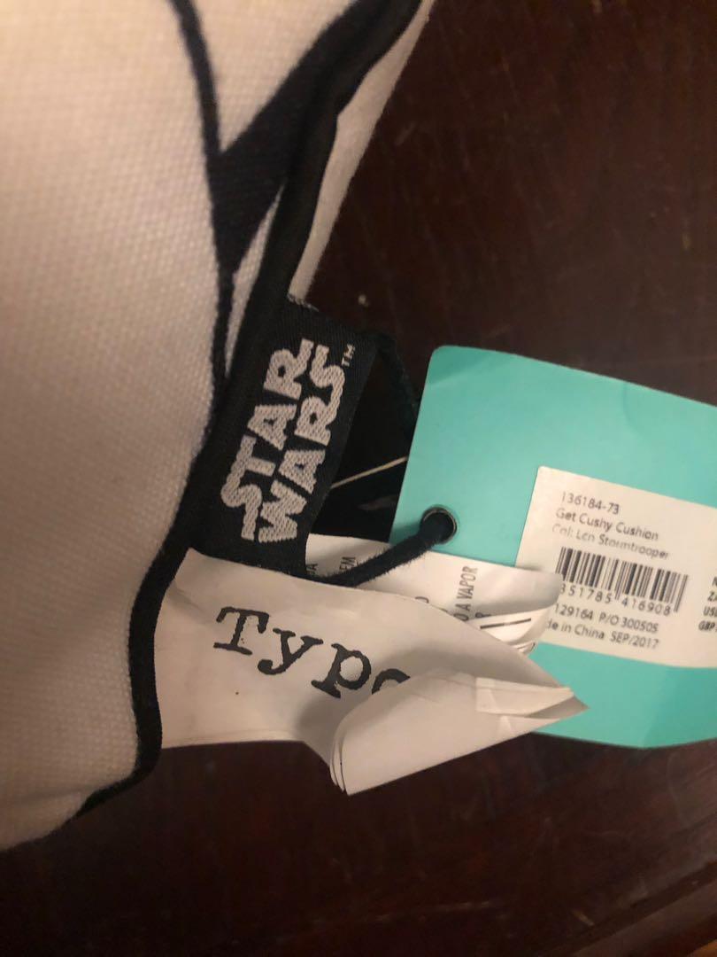 Original Typo Star Wars Merchandise Pillow, Furniture & Home Living ...