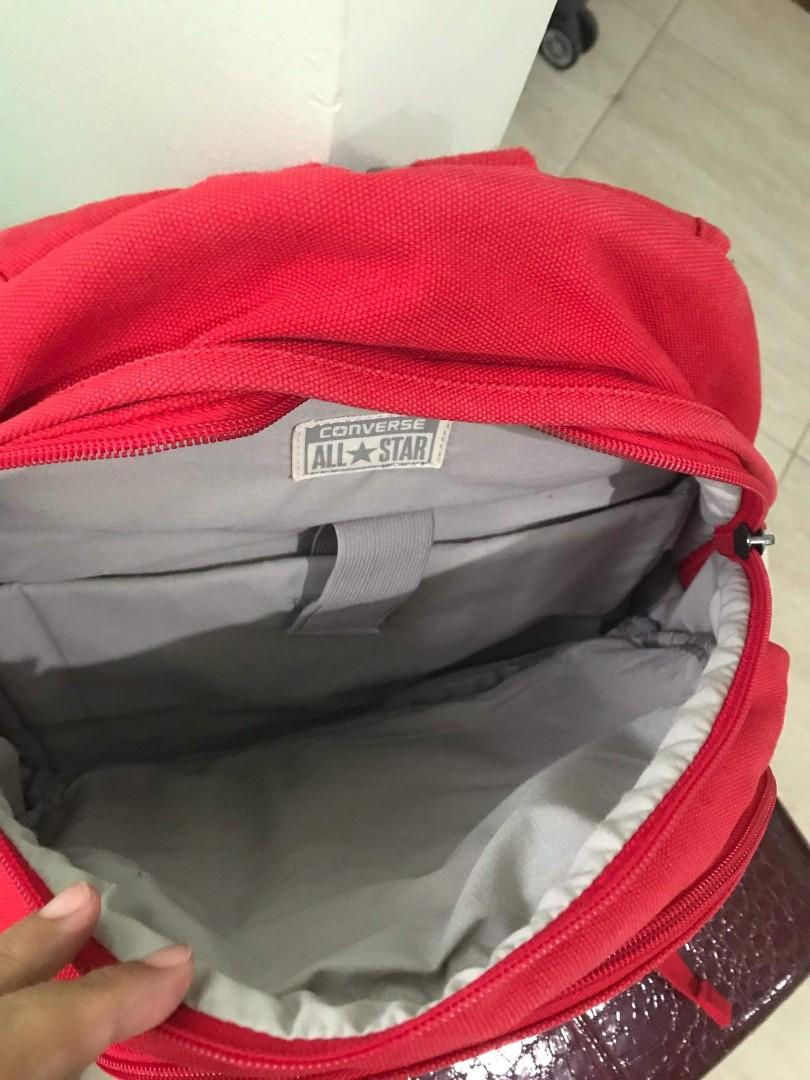 Red converse backpack, Men's Fashion, Bags, Backpacks on Carousell