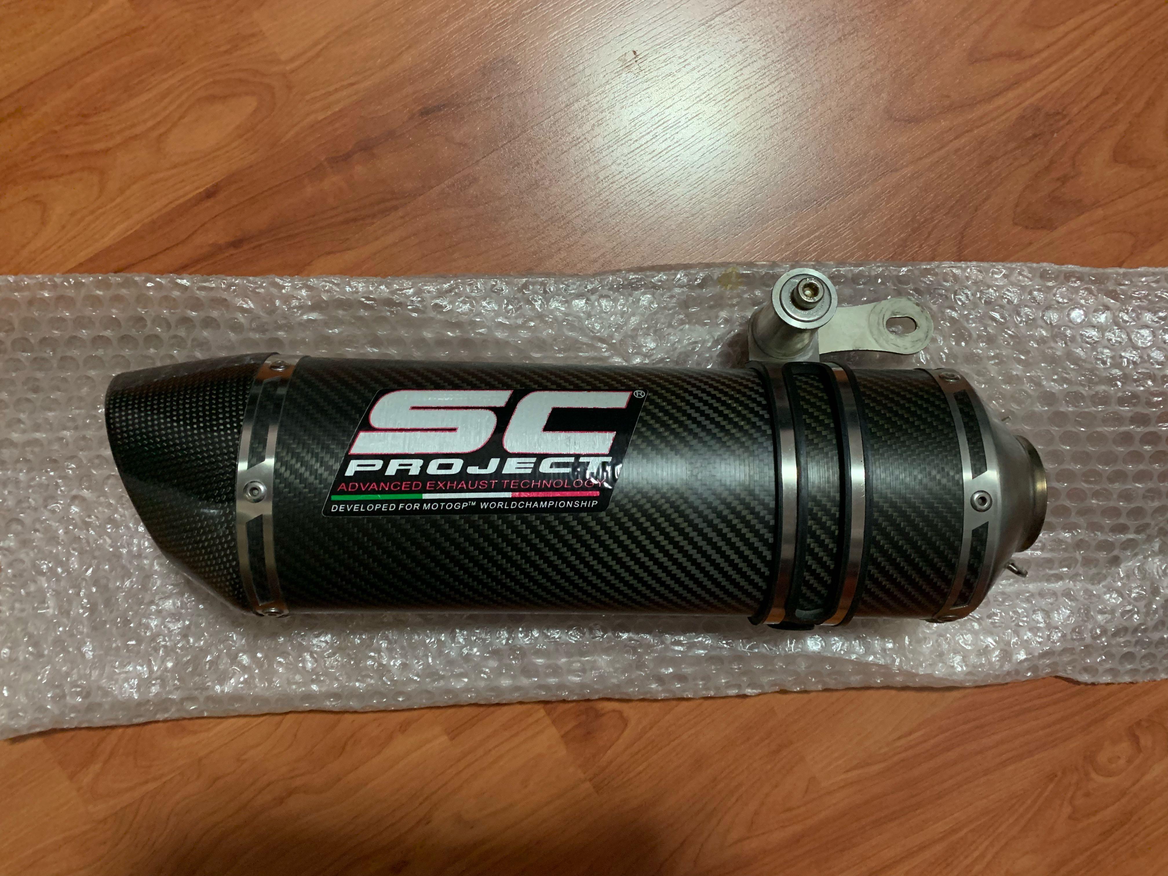 SC Project Oval Carbon Muffler / End Can, Motorcycles, Motorcycle ...