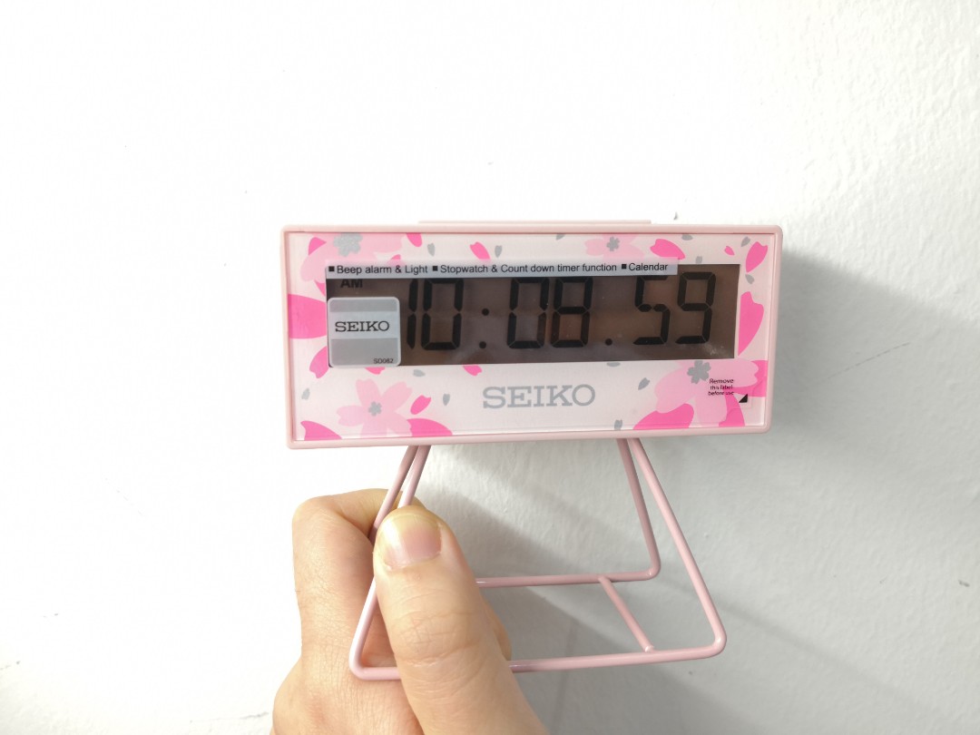 Seiko Sakura Alarm Clock, Luxury, Watches on Carousell