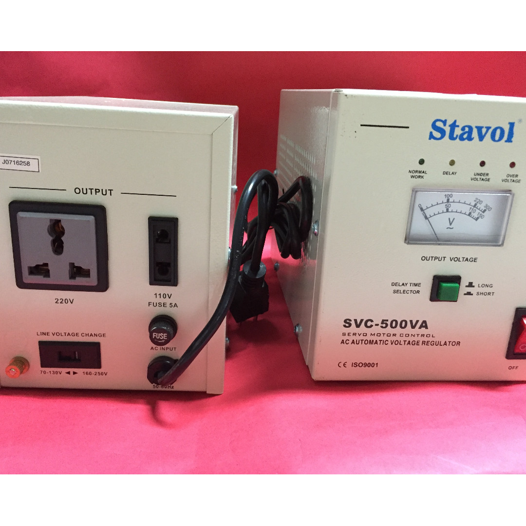 Stavol Automatic Voltage Regulator (AVR) with TVSS, Beauty & Personal ...