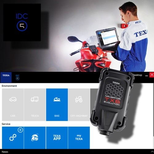 Texa Diagnostic for Yamaha MT07, MT09, Tracer, Tracer GT, XSR900 ...