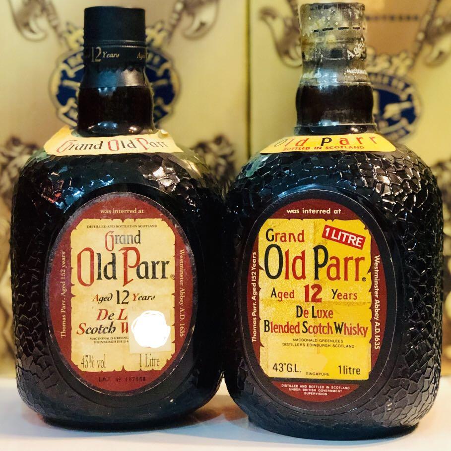 1L Grand Old Parr 12 De Luxe Scotch Whisky 43% ABV, Food & Drinks, Alcoholic Beverages on Carousell