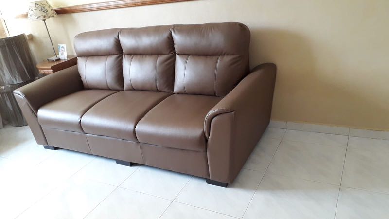 3 seater pvc Sofa, Furniture & Home Living, Furniture, Sofas on Carousell