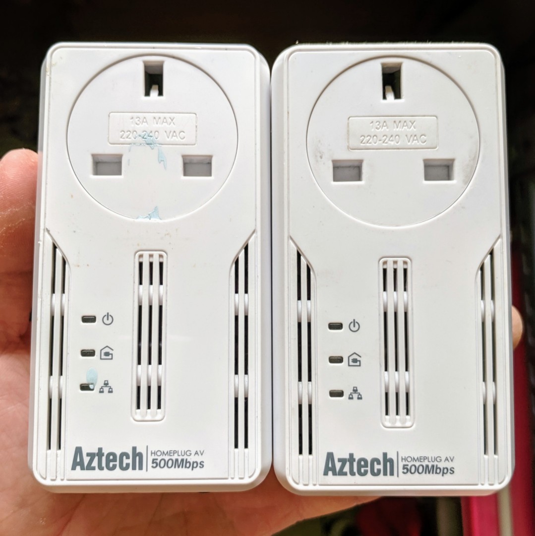 Aztech Homeplug AV 500Mbps, Computers & Tech, Parts & Accessories ...