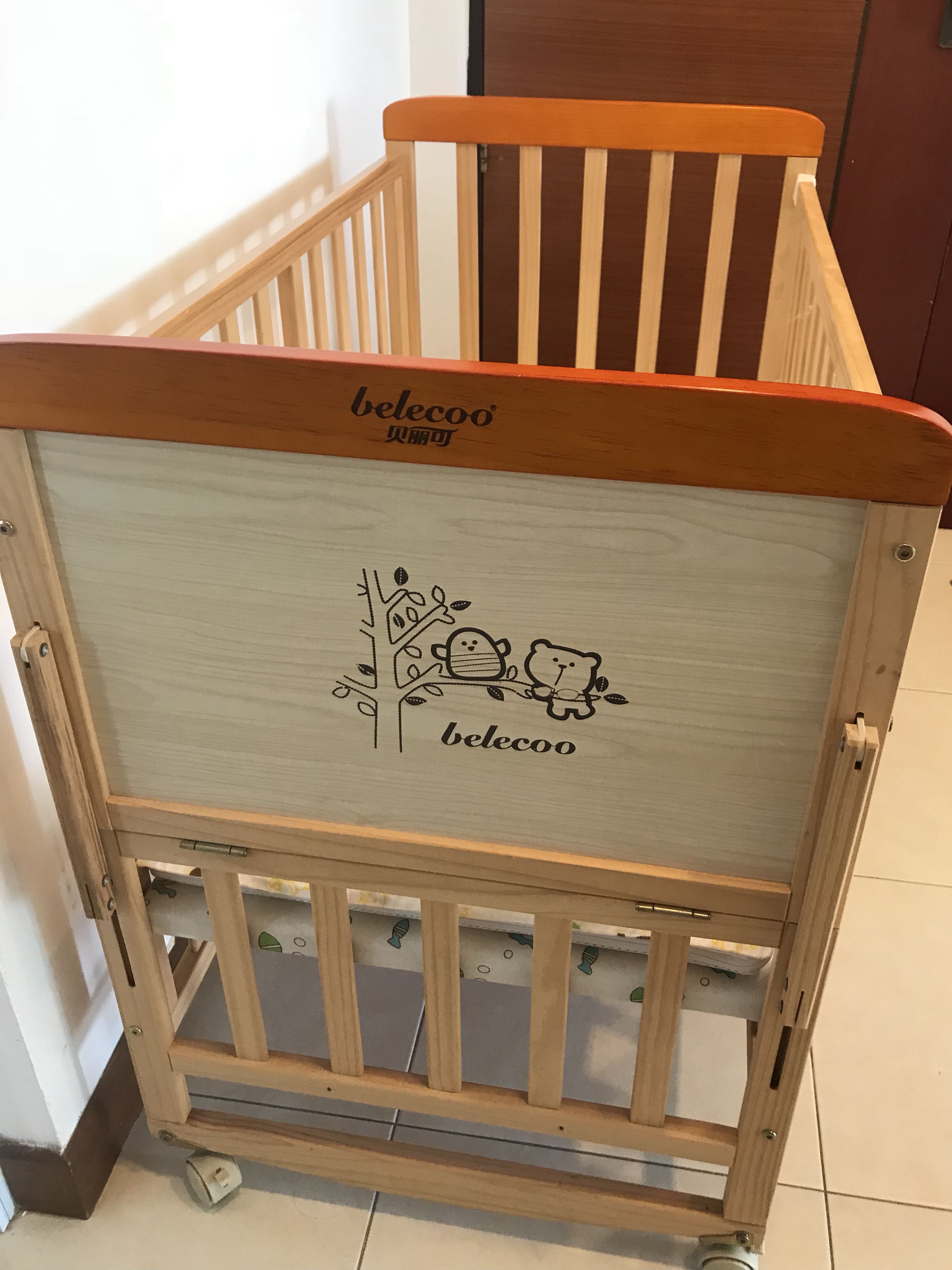 Baby Cot (Belecoo), Babies & Kids, Baby Nursery & Kids Furniture, Cots ...