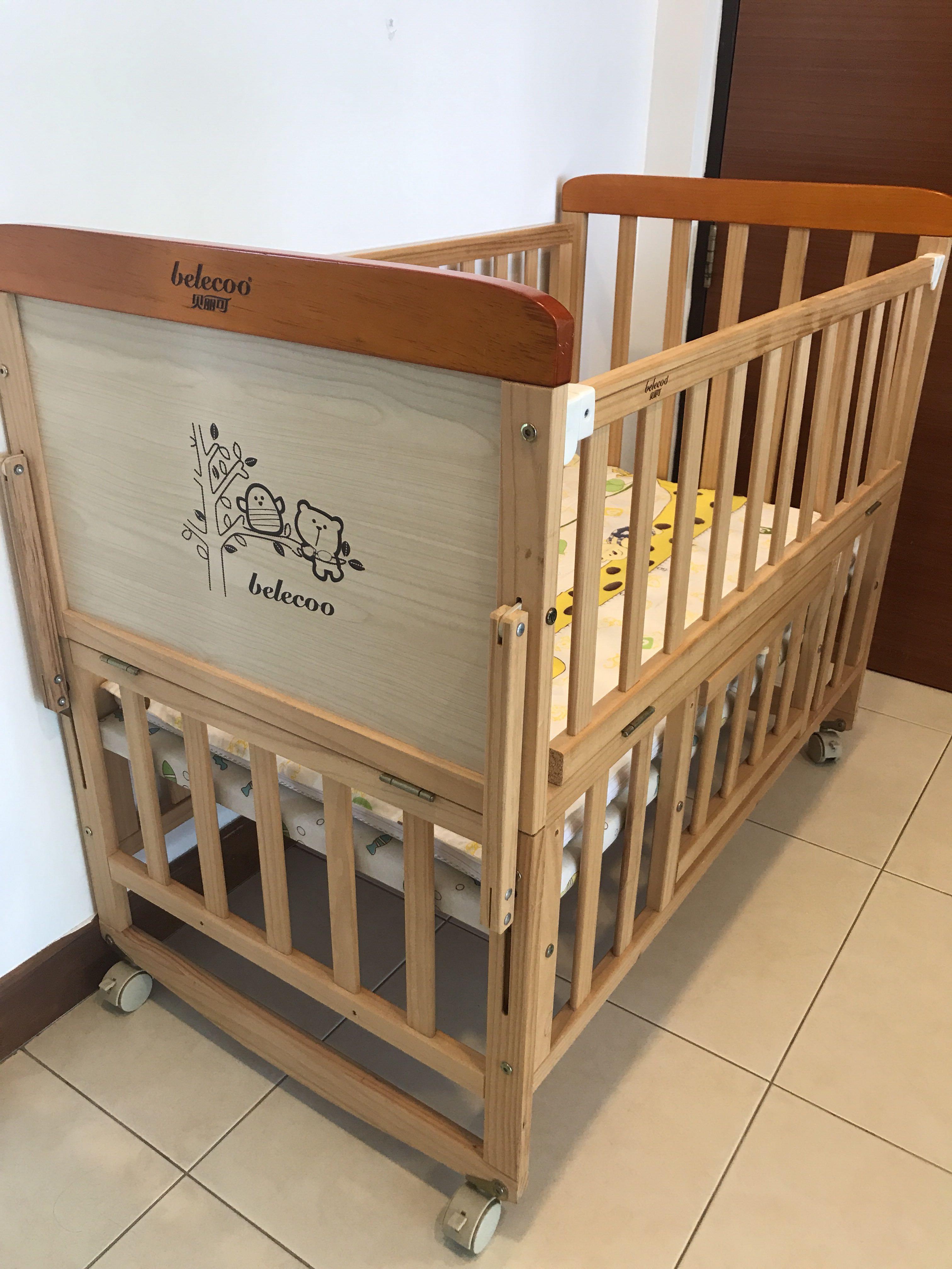Baby Cot (Belecoo), Babies & Kids, Baby Nursery & Kids Furniture, Cots ...