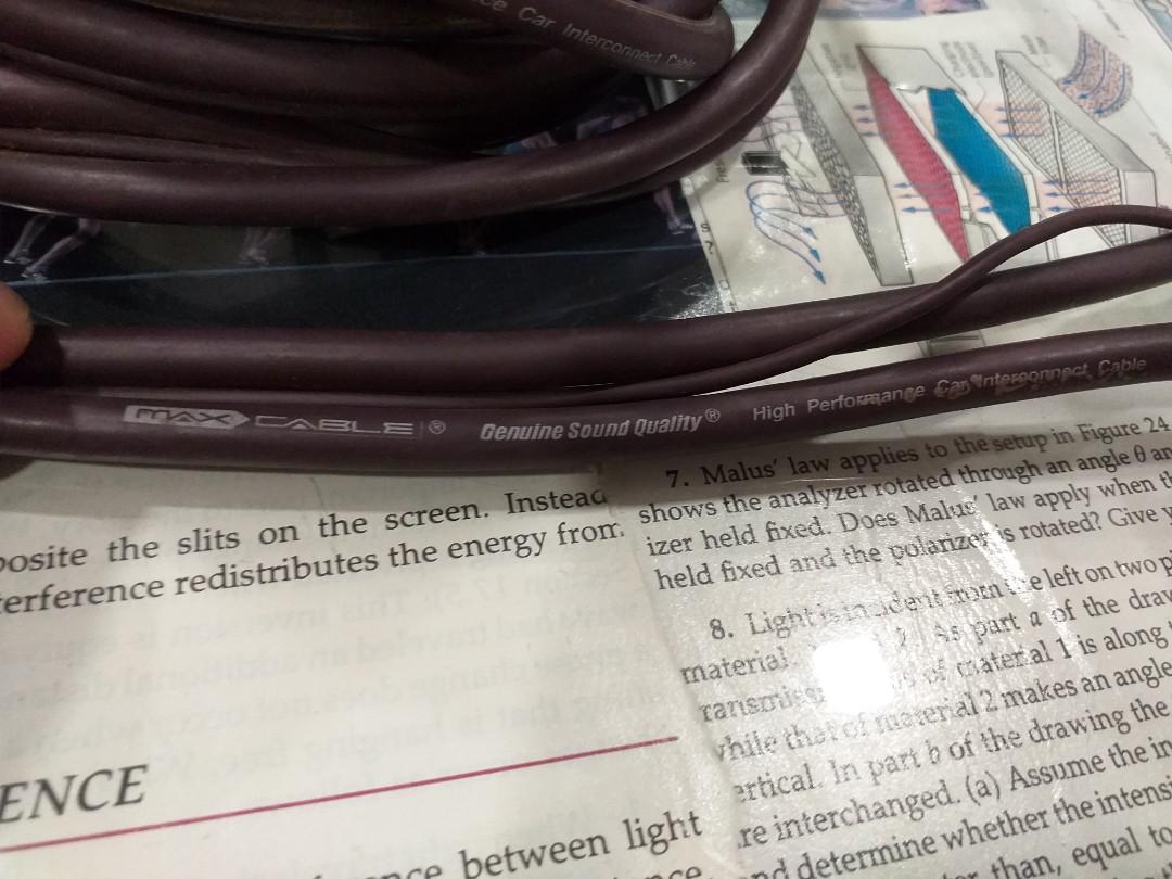 Max Cable interconnect 5m Made in Japan, Audio, Portable Audio ...