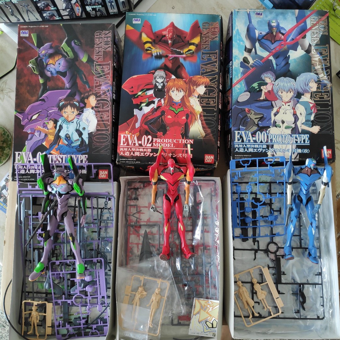 Evangelion EVA-02 Production Type (Asuka) Series 002 LM HG (Limited Model HG) Figure by Bandai ...