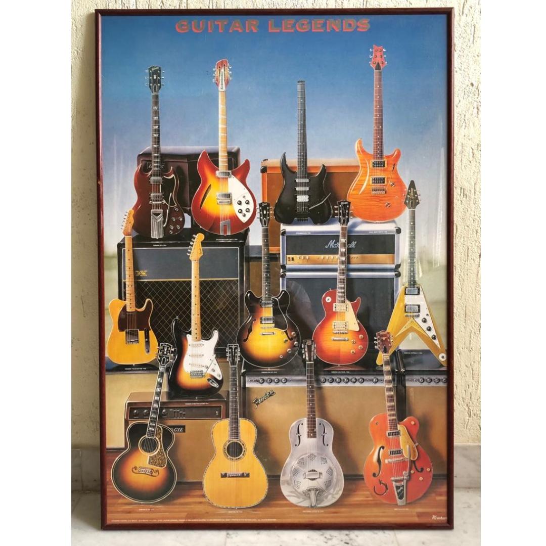GUITAR LEGENDS POSTER, Hobbies & Toys, Music & Media, Musical ...