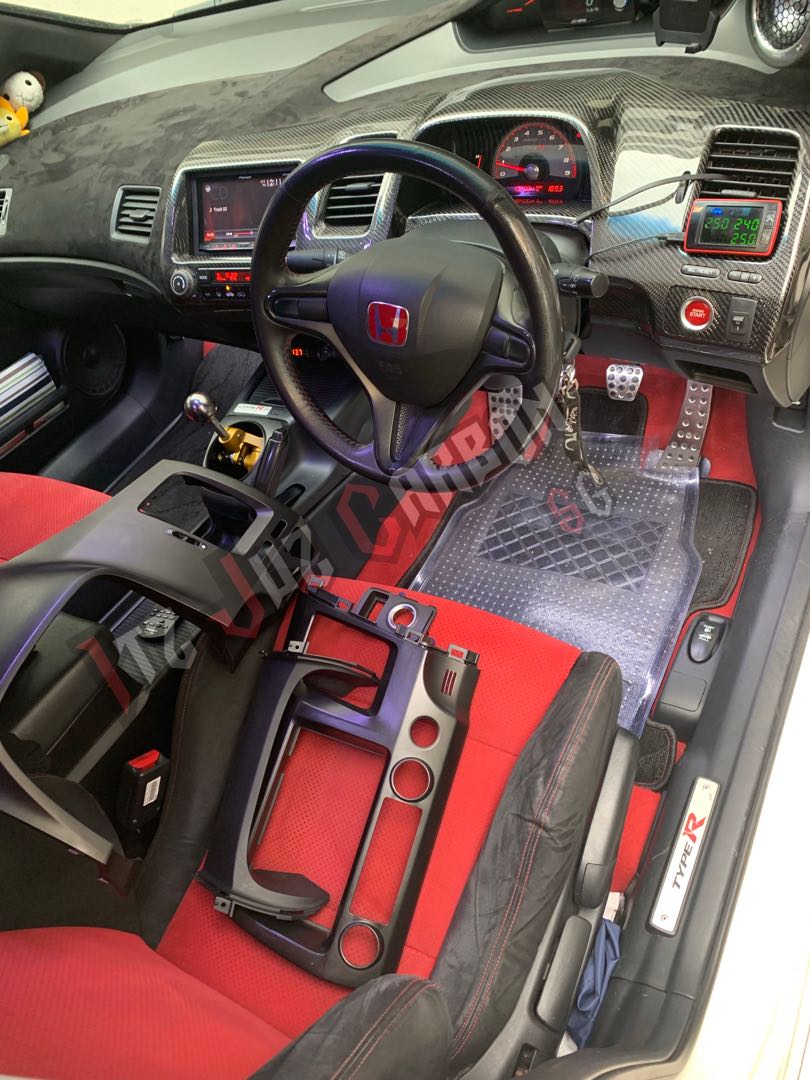 Honda Civic Type R Carbon Dashboard Panel set, Car Accessories ...