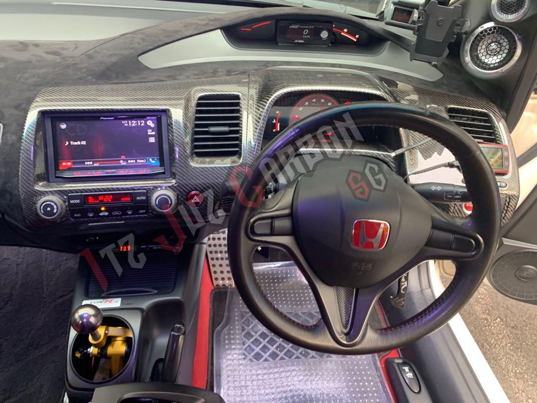 Honda Civic Type R Carbon Dashboard Panel set, Car Accessories ...