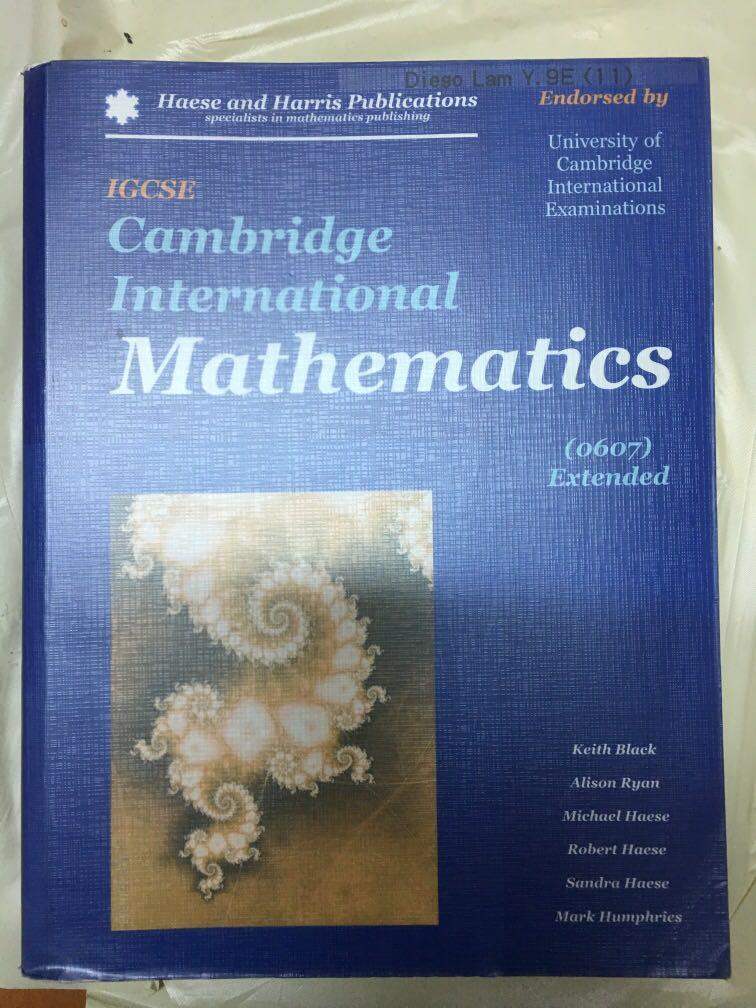 IGCSE Cambridge International Mathematics, 興趣及遊戲, 書本 & 文具, 教科書 - Carousell