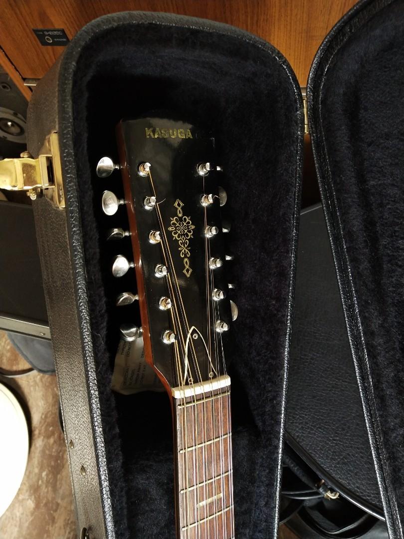 Kasuga 12 strings guitar made in Japan, Hobbies & Toys, Music & Media ...
