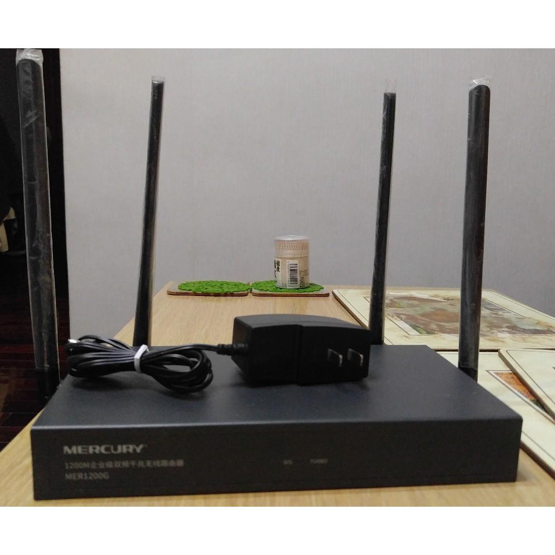 Mercury MER1200G 802.11ac WiFi Router, 電腦＆科技, 電腦周邊及配件, Wifi及上網相關產品 ...