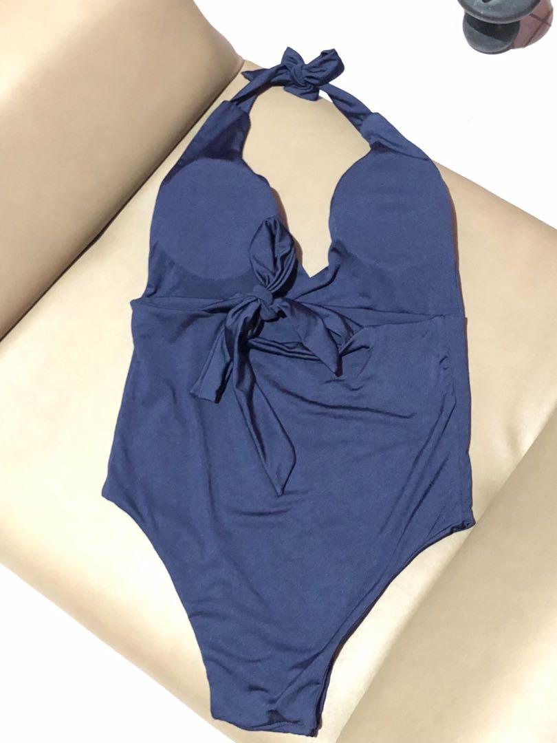 Navy Blue Swimsuit, Women's Fashion, Swimwear, Bikinis & Swimsuits on ...