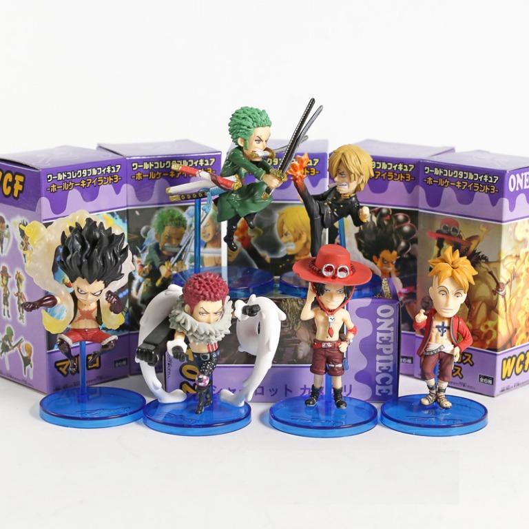 One Piece WCF Luffy Snake Man Ace Sanji Zoro Katakuri Marco PVC Figures ...