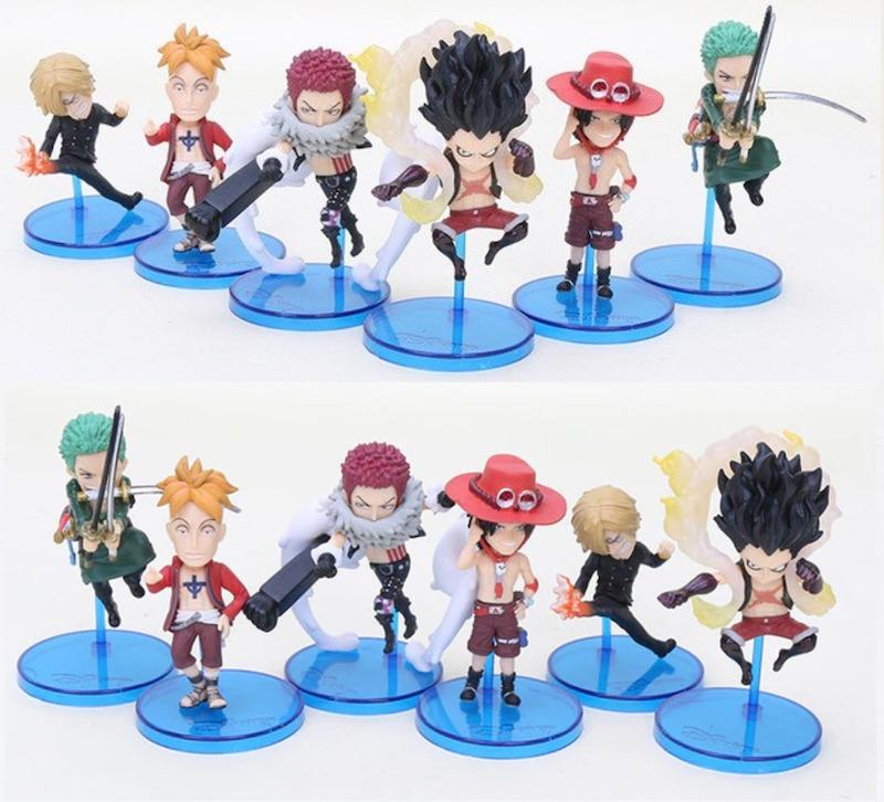 One Piece WCF Luffy Snake Man Ace Sanji Zoro Katakuri Marco PVC Figures ...
