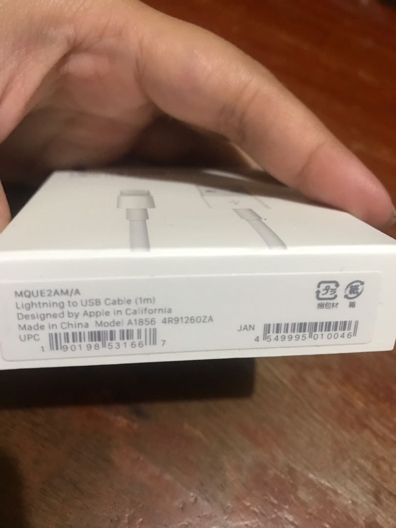 Original Apple Lightning Cable (1m), Mobile Phones & Gadgets, Mobile ...